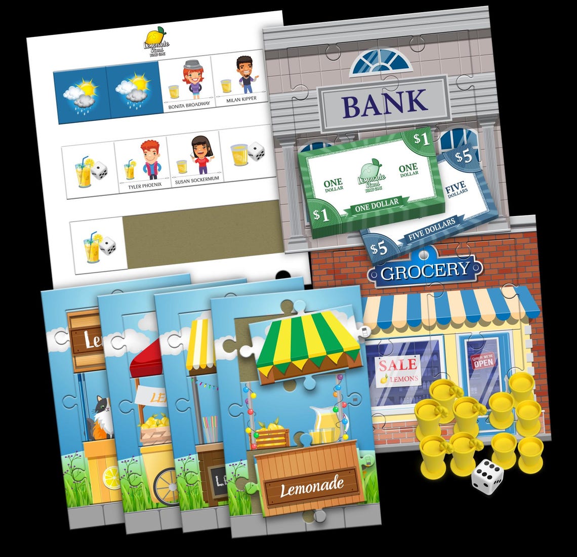 Lemonade Stand Board Game by Goventure - Etsy