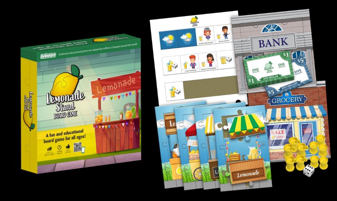 Lemonade Stand Board Game by Goventure - Etsy