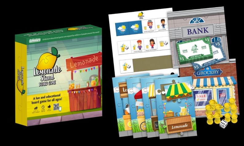 Lemonade Stand Board Game by Goventure - Etsy