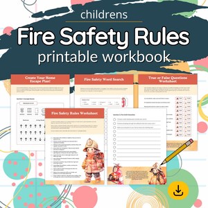 Fire Safety for Children | Printable PDF Worksheets & Fire Escape Plan ...