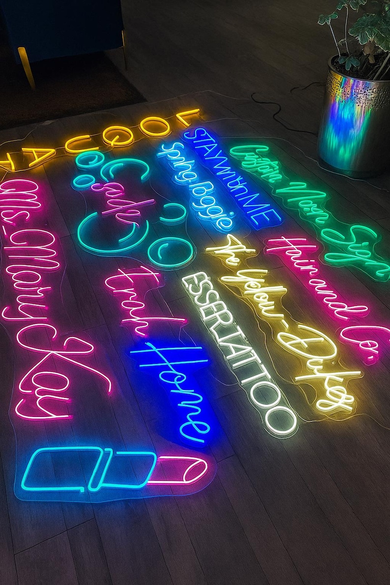 Custom Neon Sign | Business Logo Sign | Personalized LED Neon Light ...