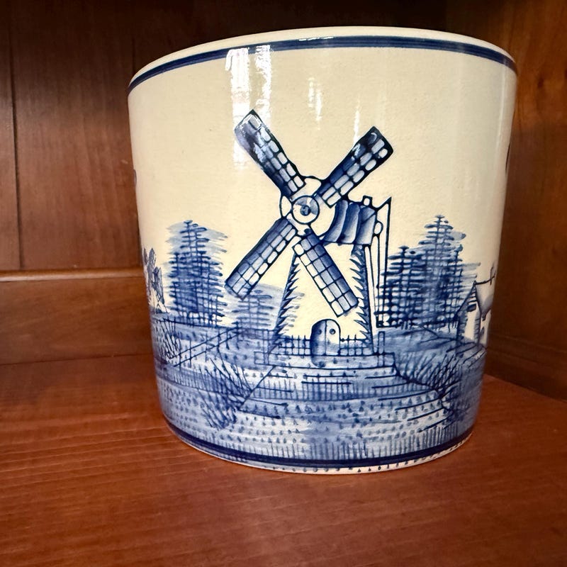 Delft Blue Planter - Etsy