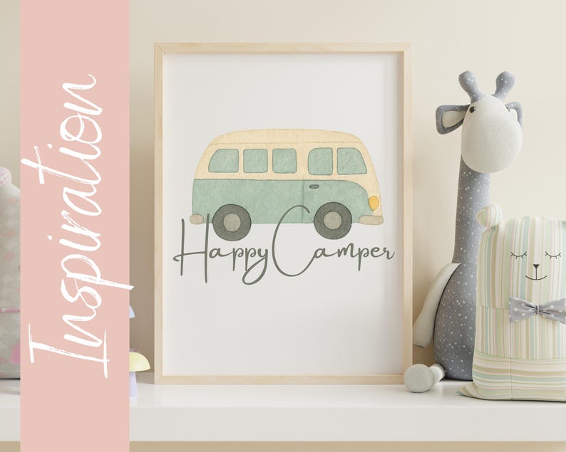 Happy Camper Clipart Pack Bundle | Camping Bachelorette, First Birthday ...