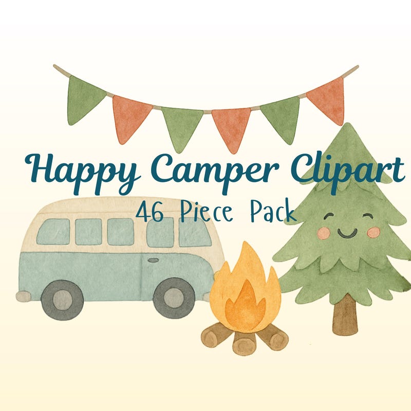 Camper Clipart - Etsy