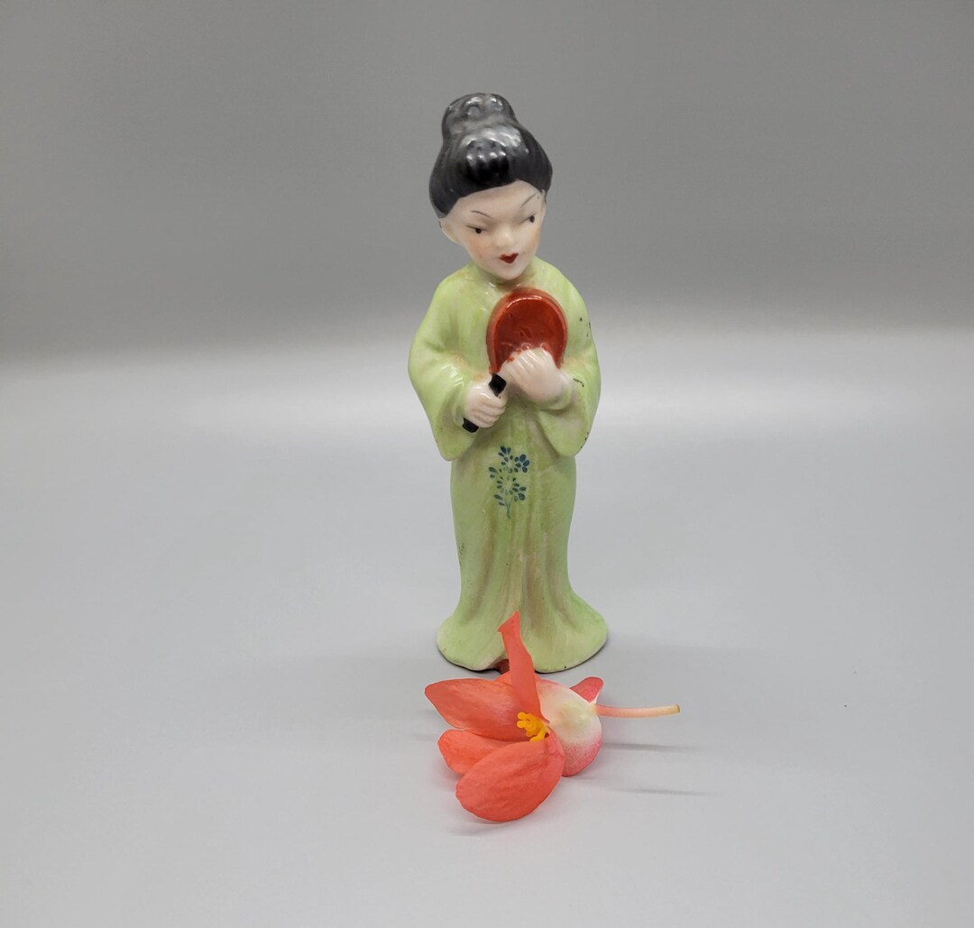 Vintage Ceramic Geisha Figurine Made in Japan - Etsy