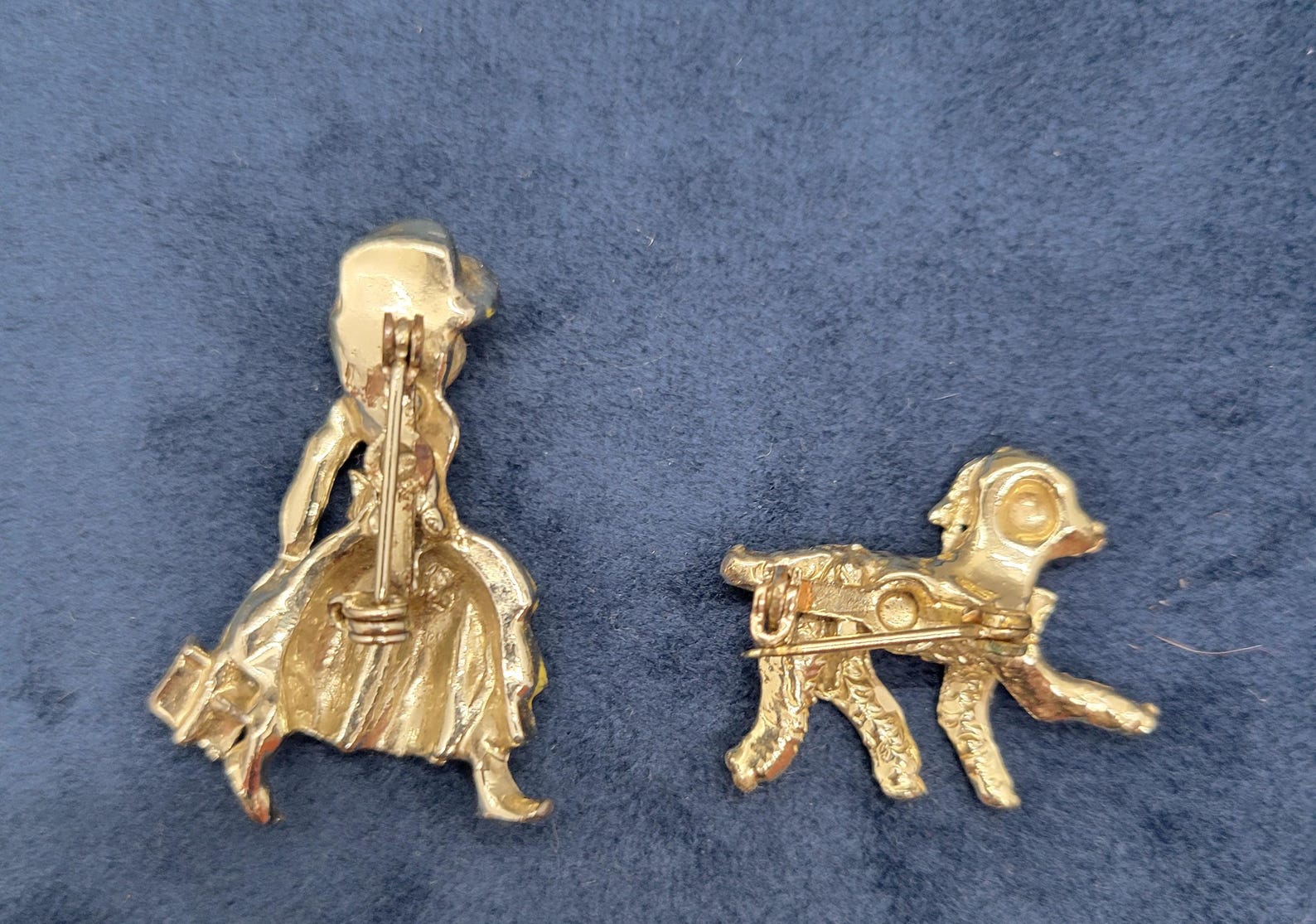 Vintage Little Bo Peep and Lamb Enamel Faux Pearl Scatter Pins Costume ...