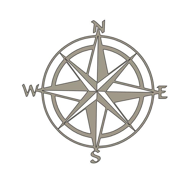 Compass Rose DXF File - Etsy