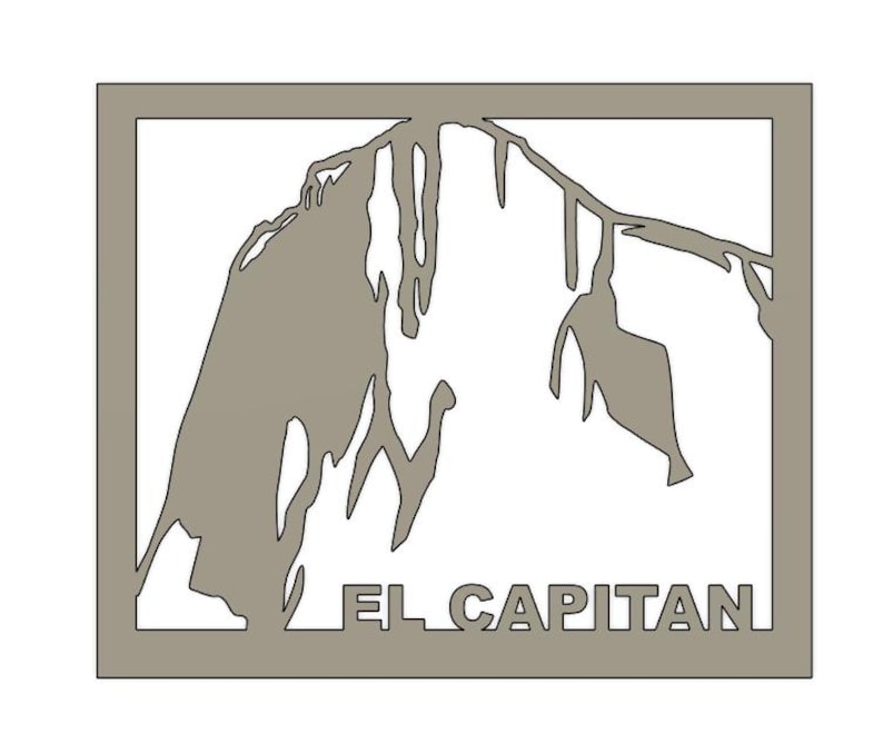 El Capitan Sign DXF File Only - Etsy