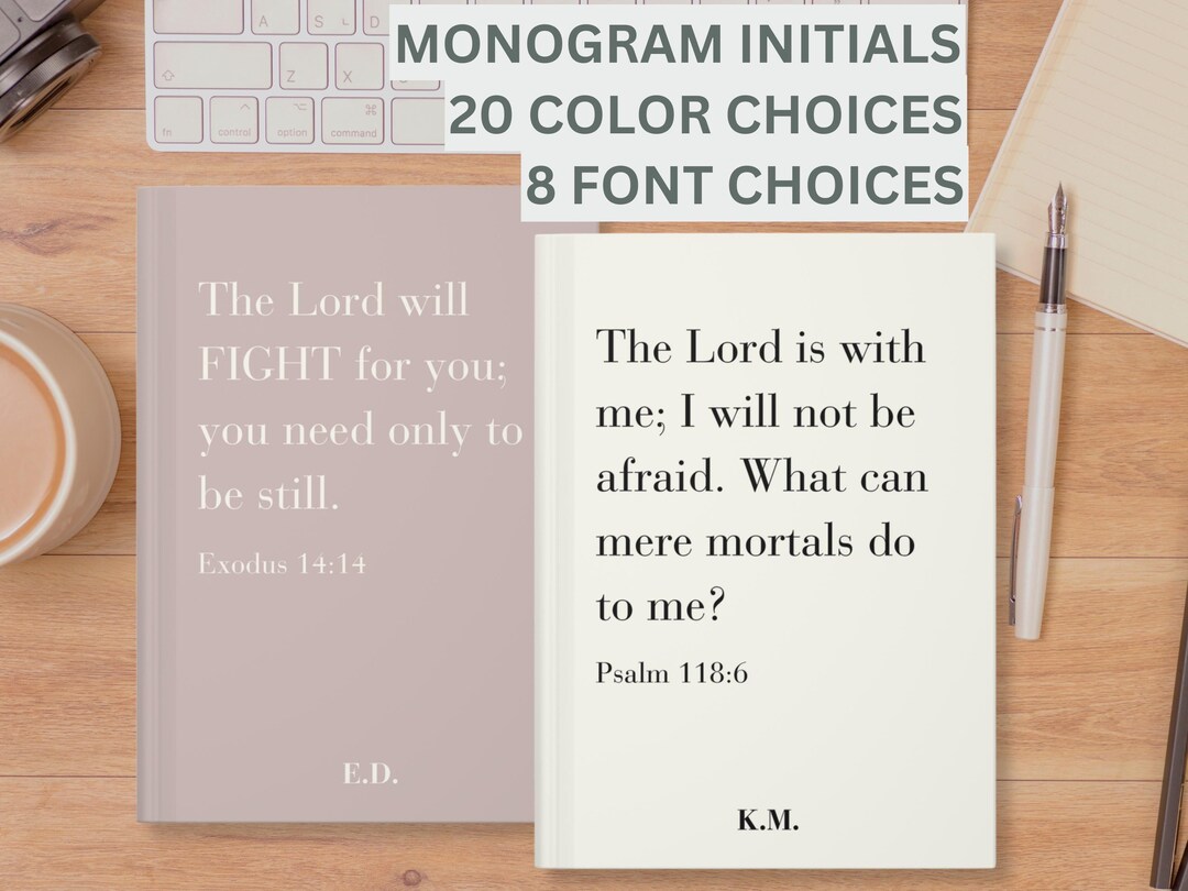 Custom Bible Verse Journal, Custom Christian Journal, Custom ...