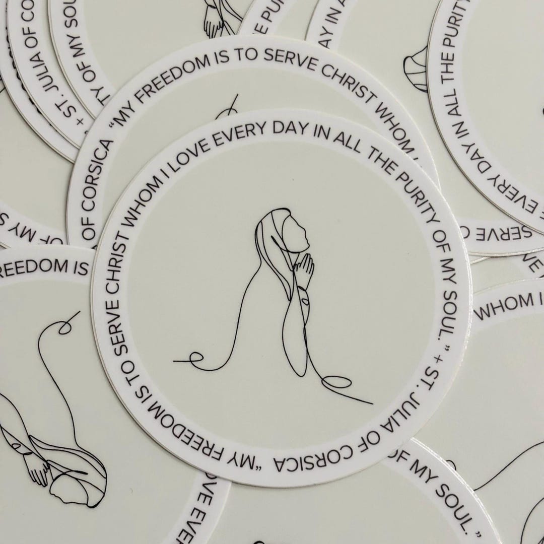 St. Julia of Corsica 3” Sticker - Etsy