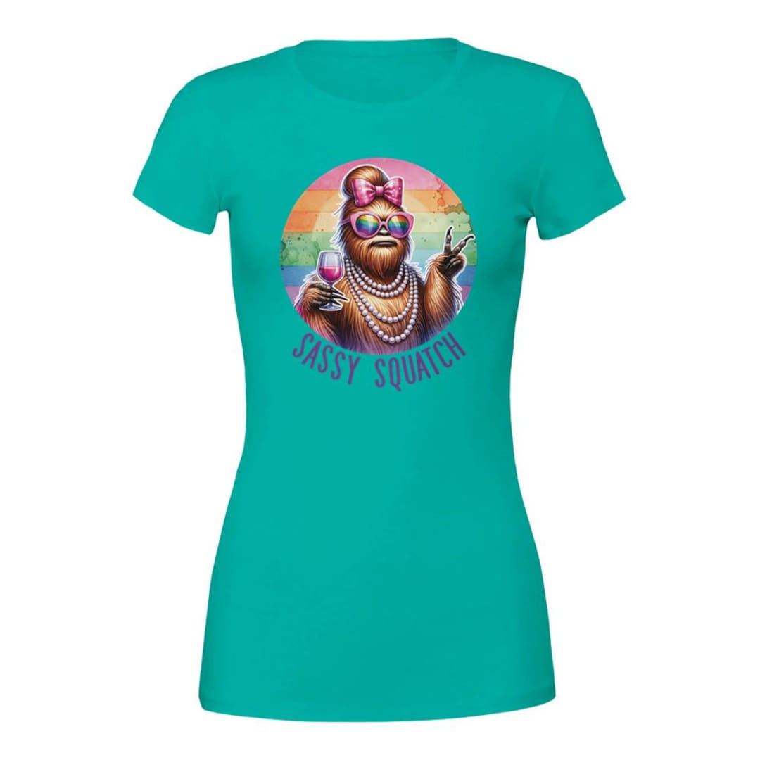 Sassy Squatch Women's T-shirt | Soft Fitted Cotton Tee | Comfortable ...