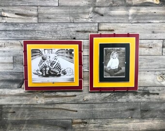 Black. and Yellow picture frame holds 5x7 or | Etsy