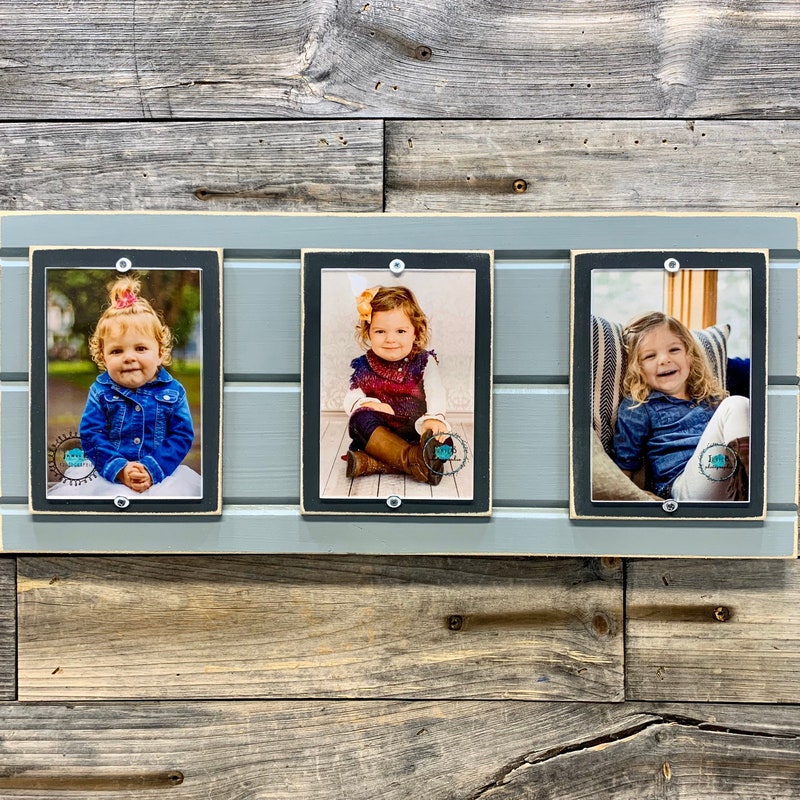 Three Picture Frame - Etsy