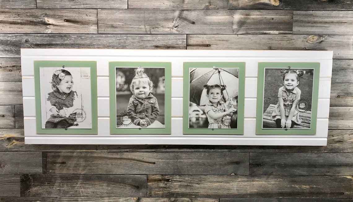 Distressed Wood Picture Frame Quadruple Frame Collage Frame - Etsy