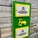 Green and Yellow Picture Frame Holds 2 4x 6 Photo. John Deere Colors ...
