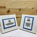 Blue and White Table Top Picture Frame Holds One 4"x 6" Photo ...