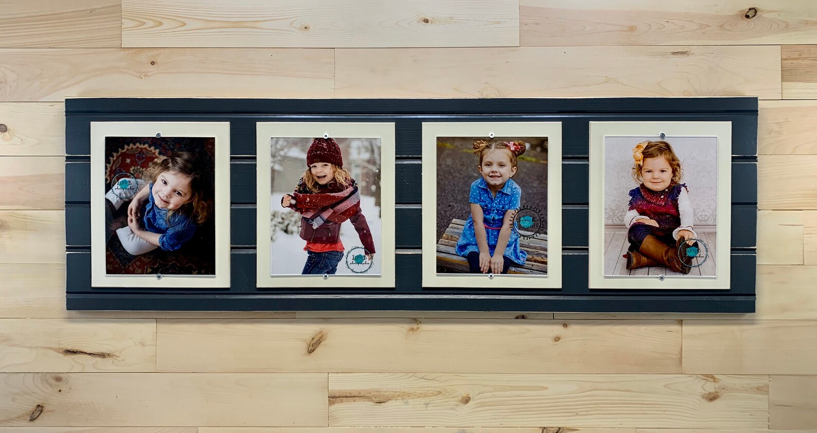 Distressed Wood Picture Frame Quadruple Collage Frame 4 - Etsy