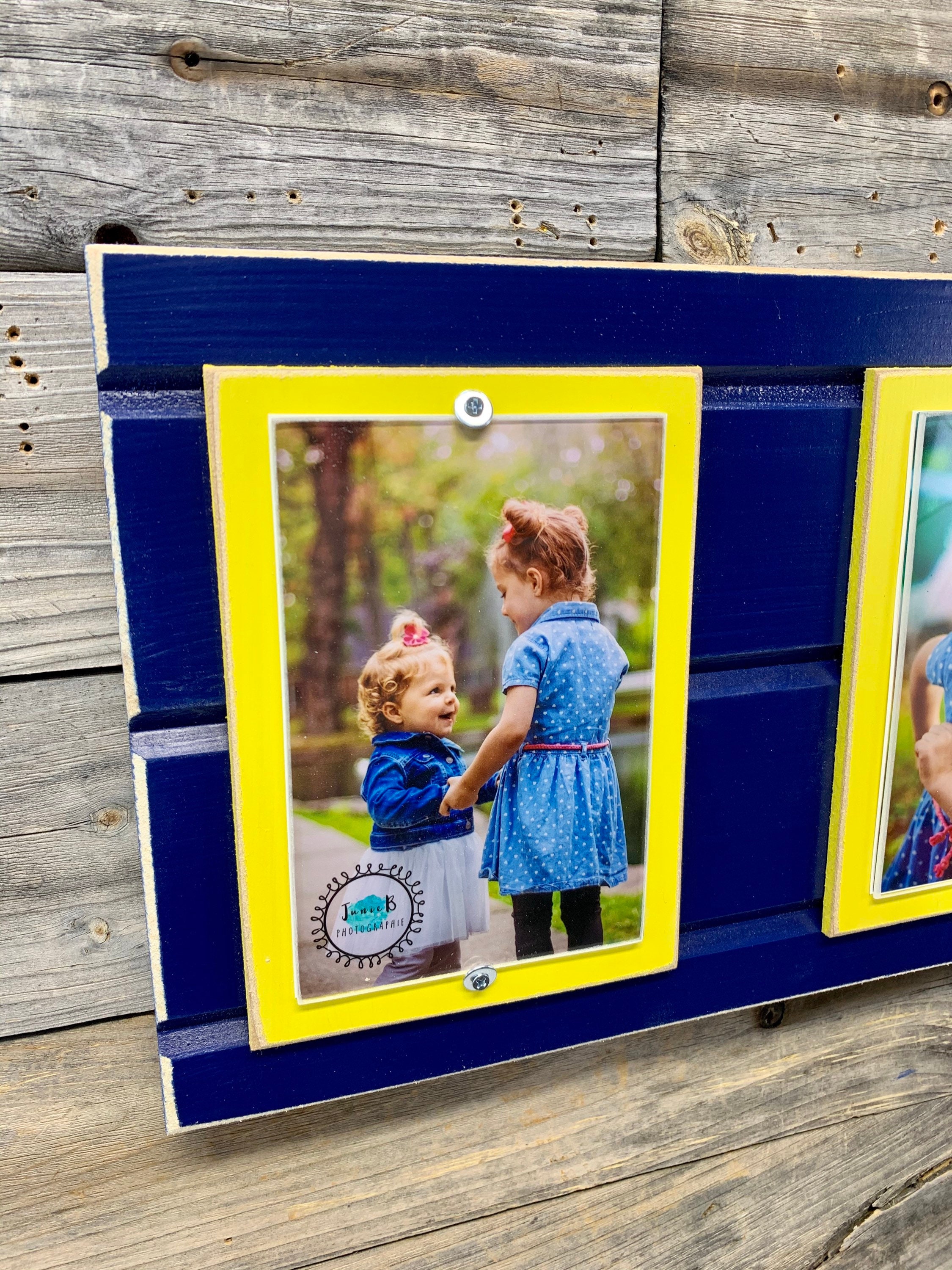University of Michigan Uofm Picture Frame Holds 2-4"x6" Photos - Etsy