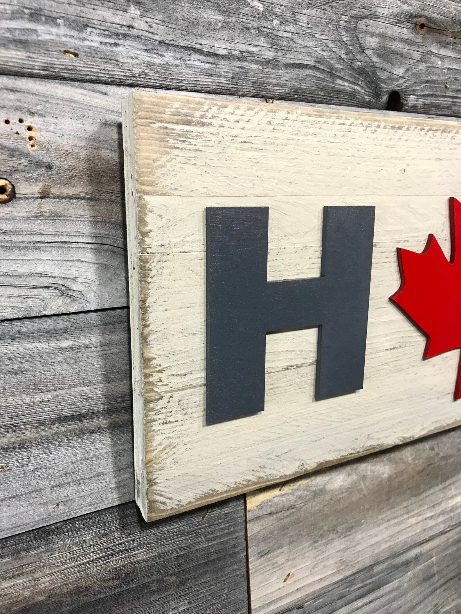 Canada HOME Plaque, Sign With Canadian Maple Leaf - Etsy