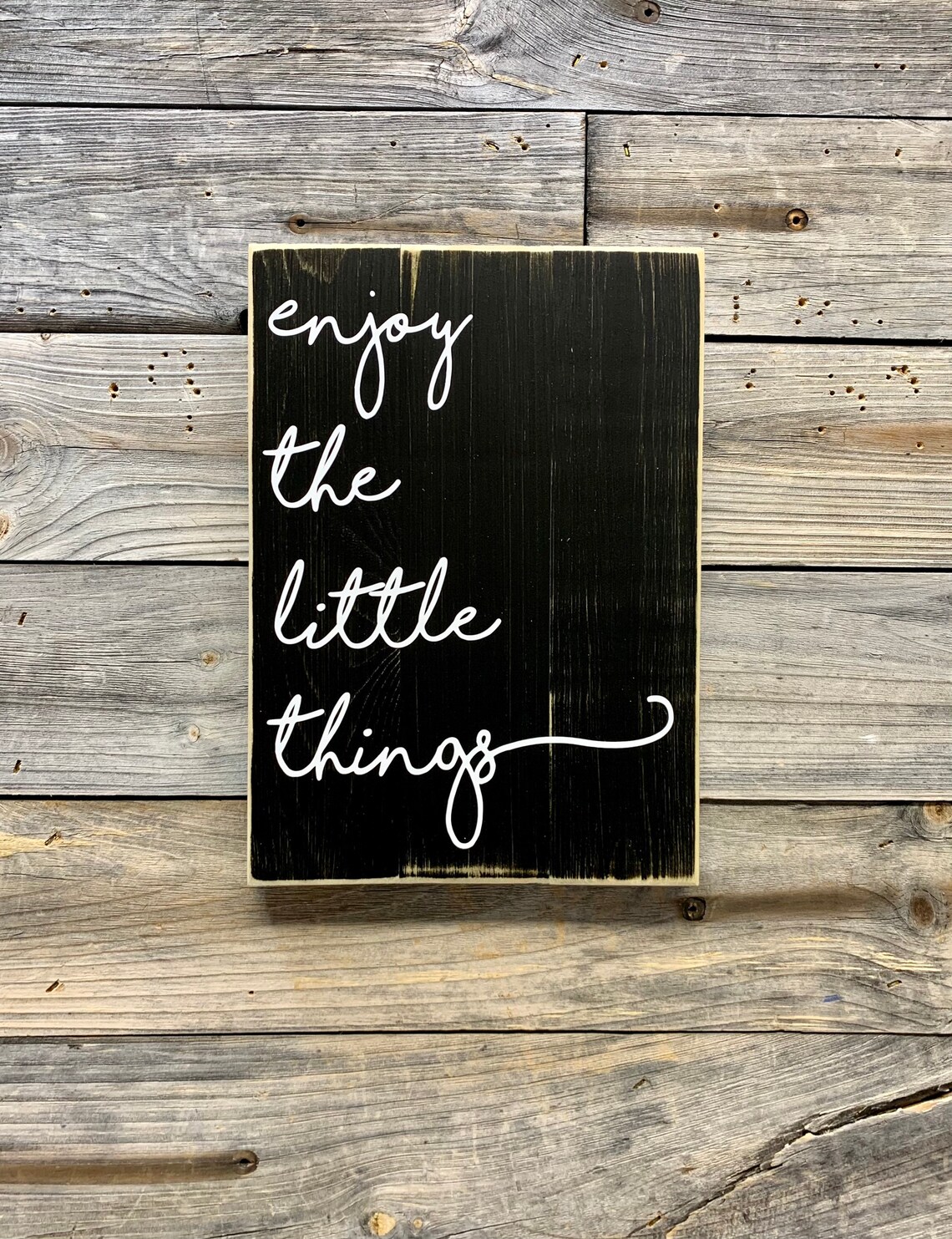 Enjoy the Little Things Wood Plaque Sign Inspirational Quote - Etsy