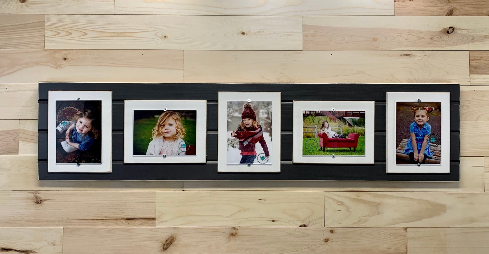 Distressed Wood Picture Frame Holds 5 5x7 Collage Frame - Etsy