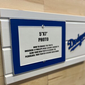 LA Dodgers Picture Frame Holds 5x7 Photo, Decor - Etsy