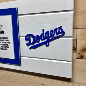 LA Dodgers Picture Frame Holds 5x7 Photo, Decor - Etsy