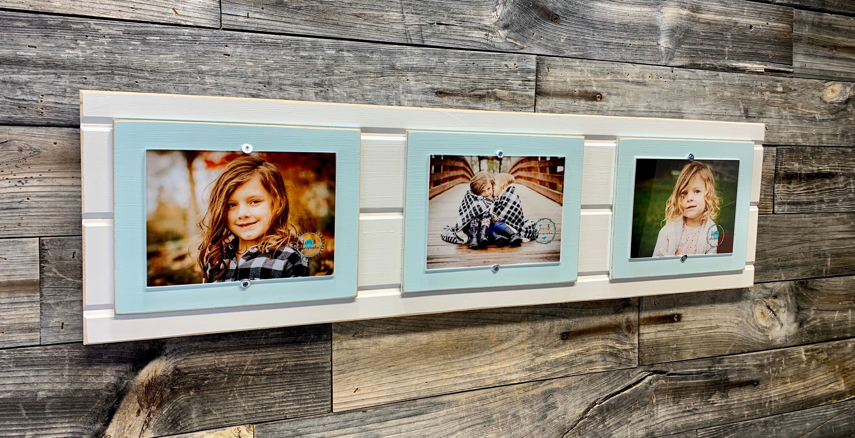 Distressed Wood Picture Frame Triple 5x7 Holds 3 5x7 Photos | Etsy