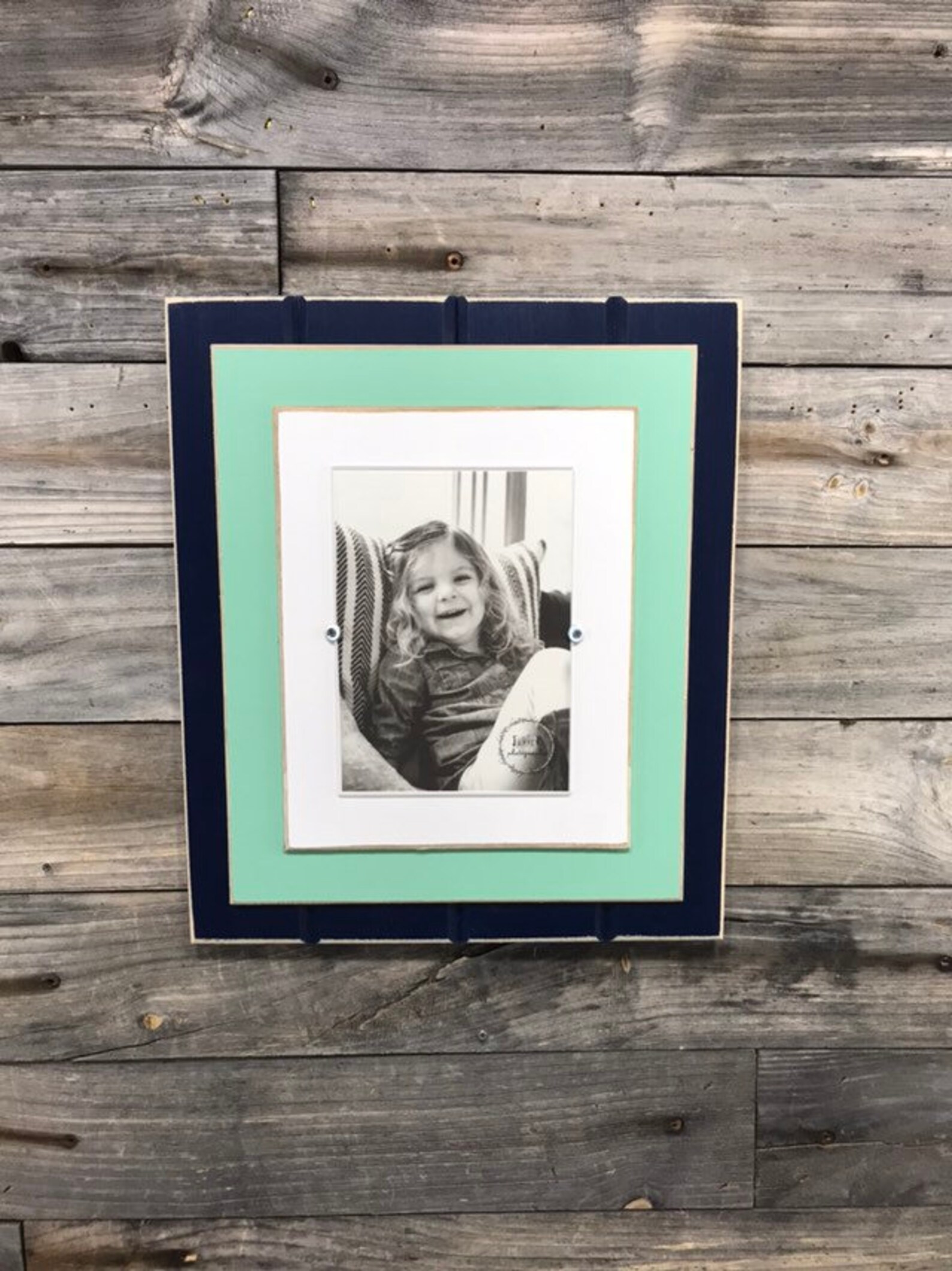 Distressed Wood Picture Frame 5x7 Nursery Colors Decor | Etsy