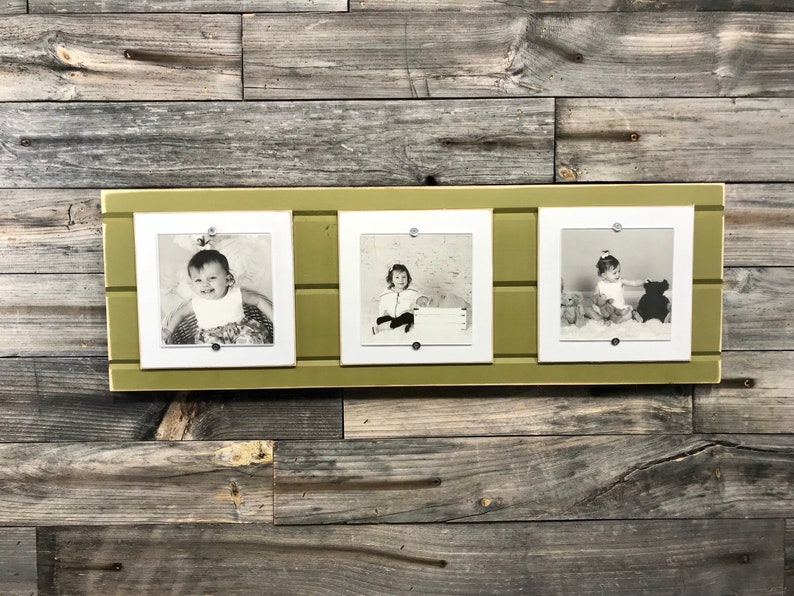 Distressed Wood Picture Frame Triple 5x5 3-5x5 | Etsy