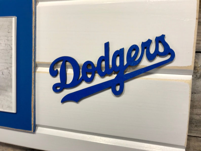 LA Dodgers Picture Frame Holds 5x7 Photo Decor | Etsy