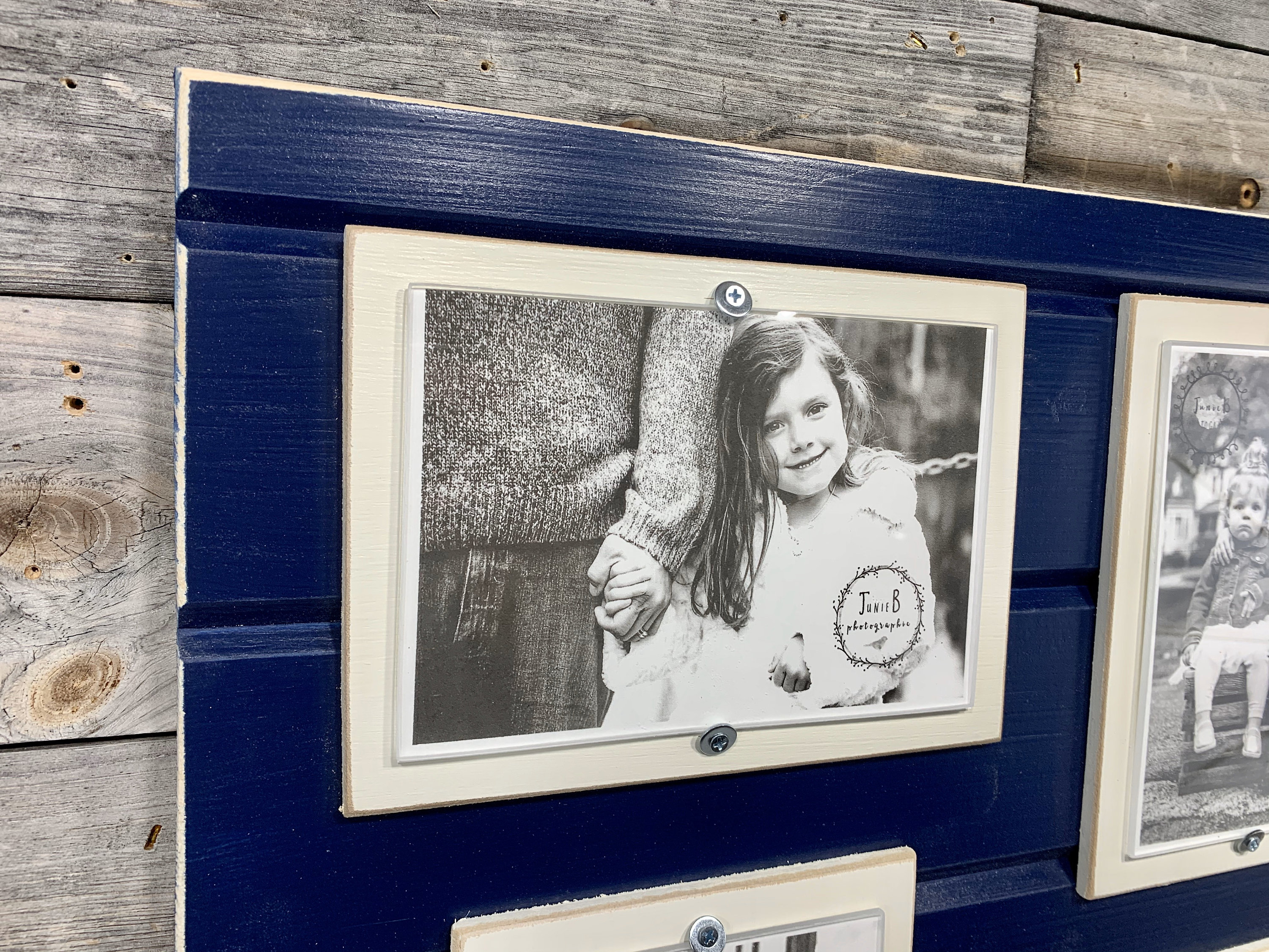 Distressed Wood Picture Frame Quadruple 4x6 Collage/ Holds 4 | Etsy