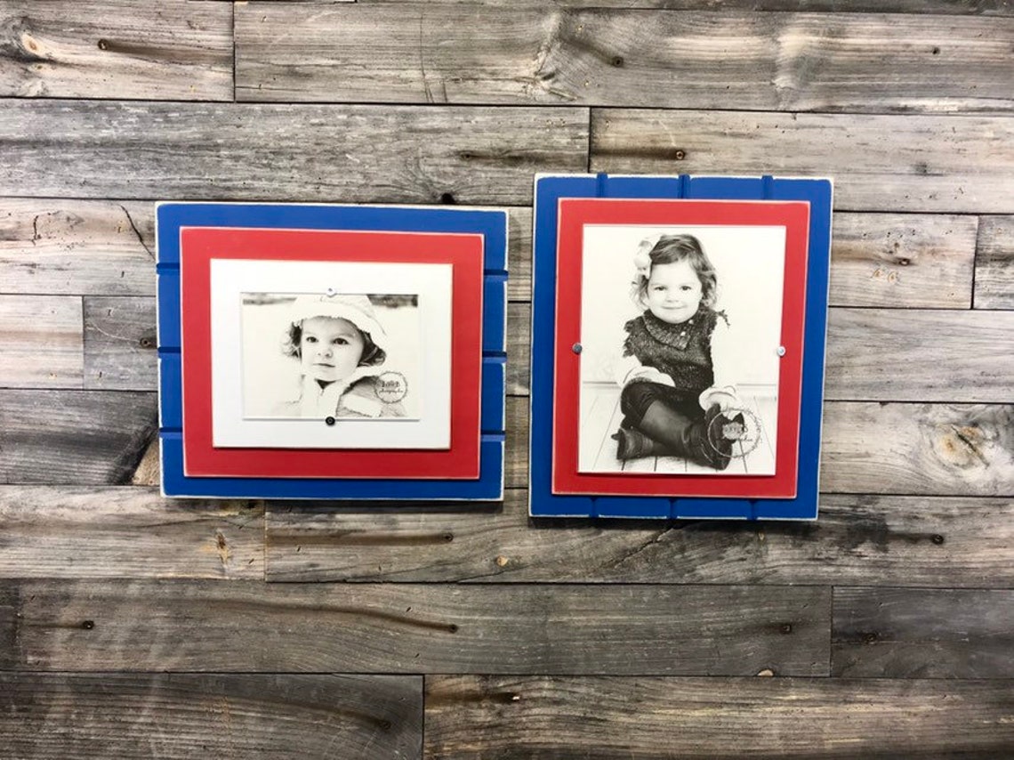 Blue and Red Picture Frame Holds 5"x7" or 8"x10" Chicago Cubs - Etsy