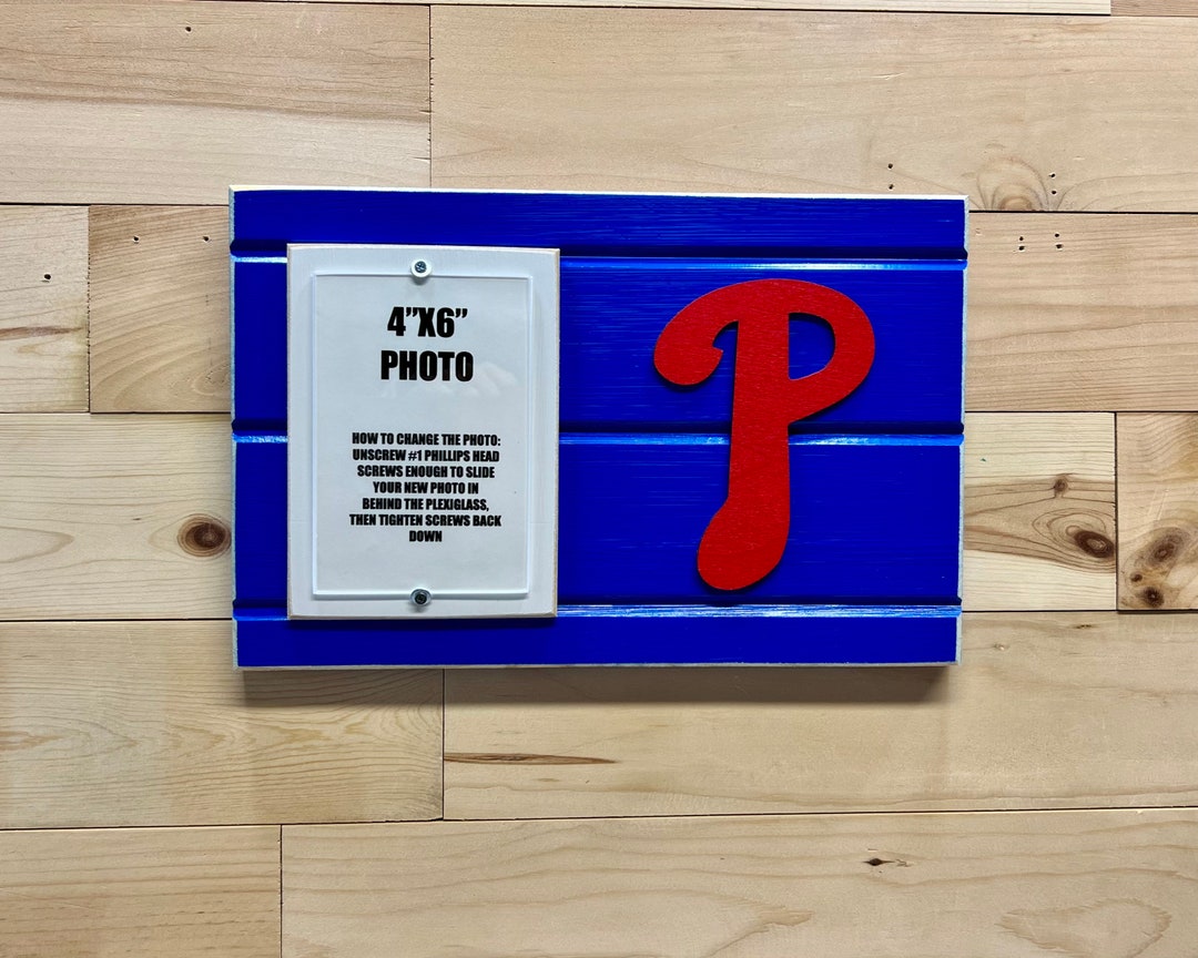 Philadelphia Phillies Picture Frame Holds 4x6 Photo, Decor - Etsy