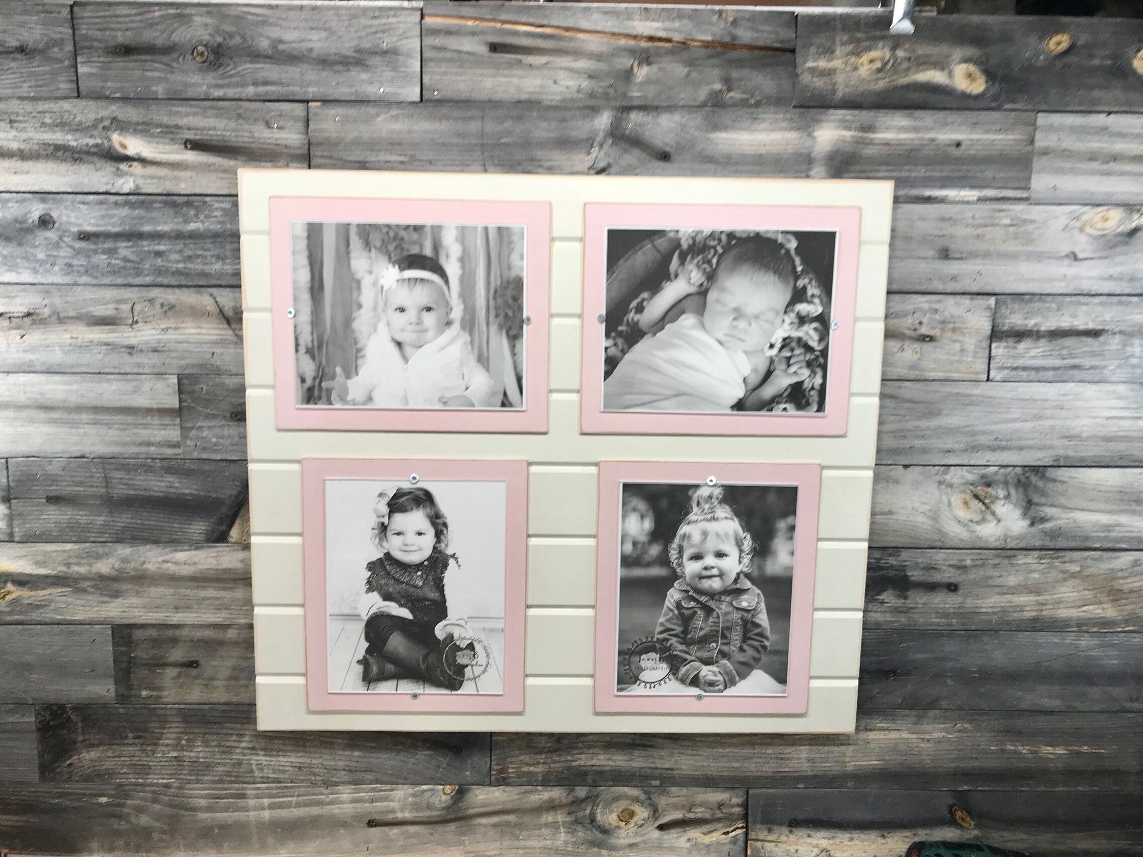 Distressed Wood Picture Frame Quadruple Frame Collage Frame | Etsy