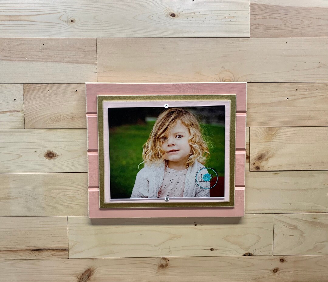 Blush Pink, Gold, Pale Pink Picture Frame Holds 8"x10" - Etsy