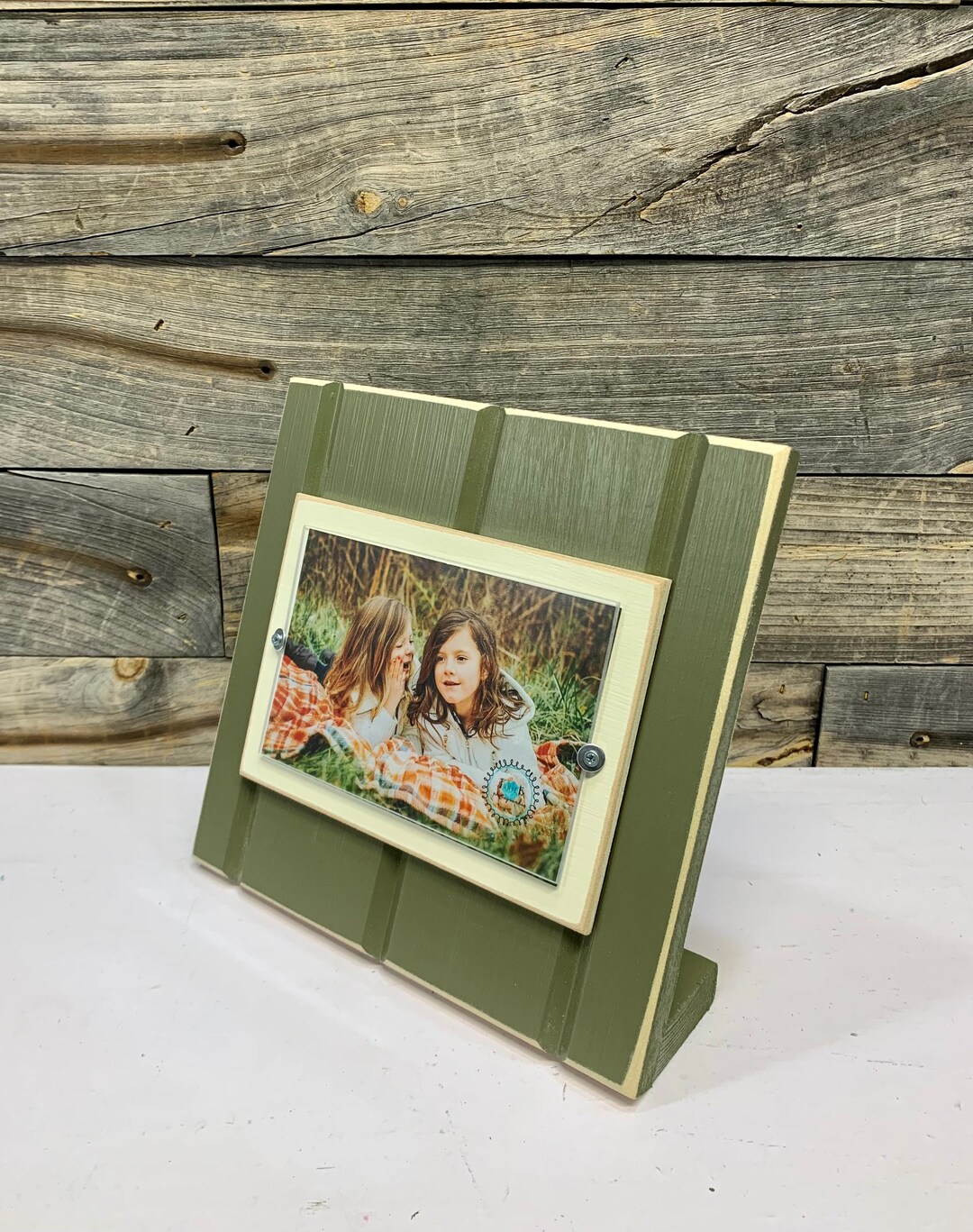 Stand Up, Desktop Picture Frame Holds 4x6/ Horizontal Photo - Etsy