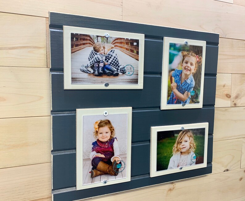 Distressed Wood Picture Frame Quadruple 4x6 Collage/ Holds 4 - Etsy