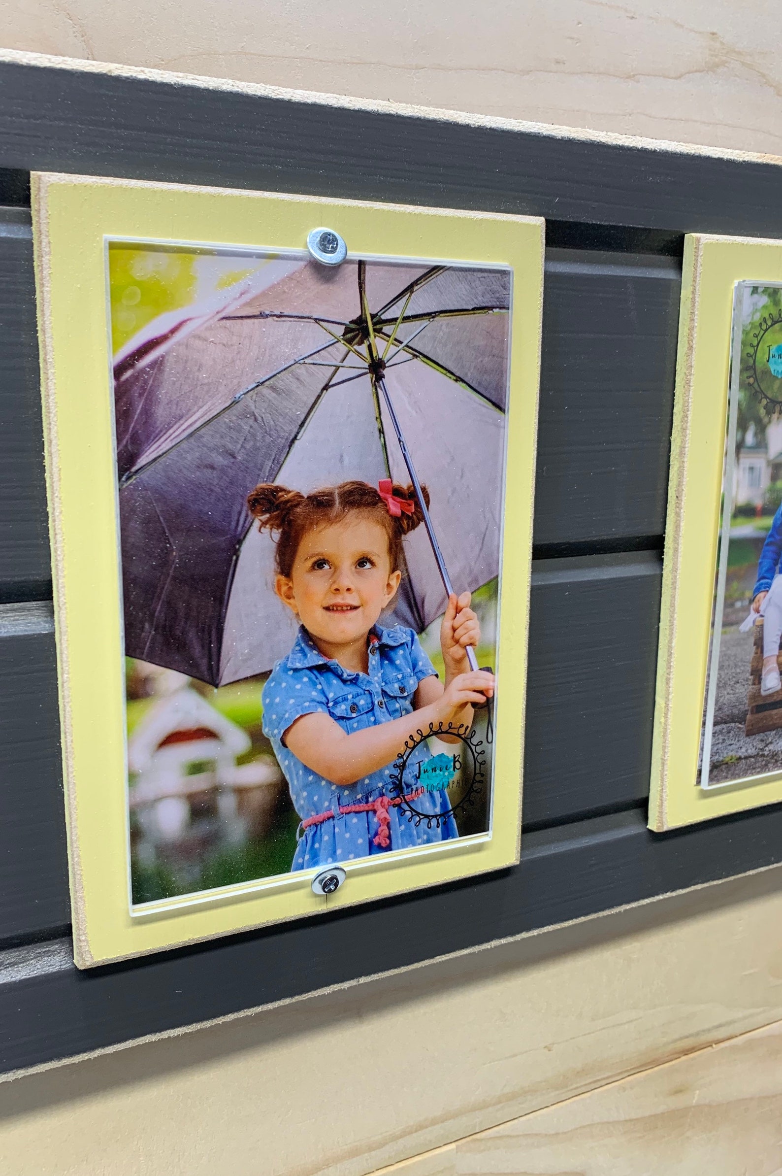 Distressed Wood Collage Picture Frame Triple 4x6 Dark Gray and - Etsy