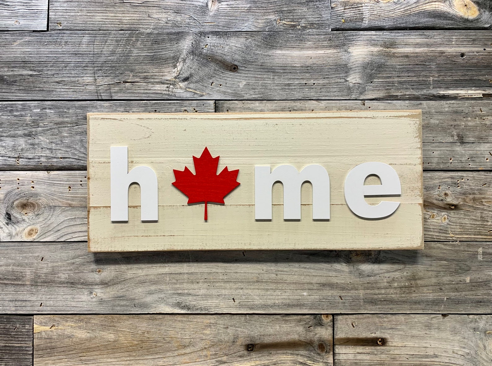 Canada HOME Plaque Sign With Canadian Maple Leaf - Etsy