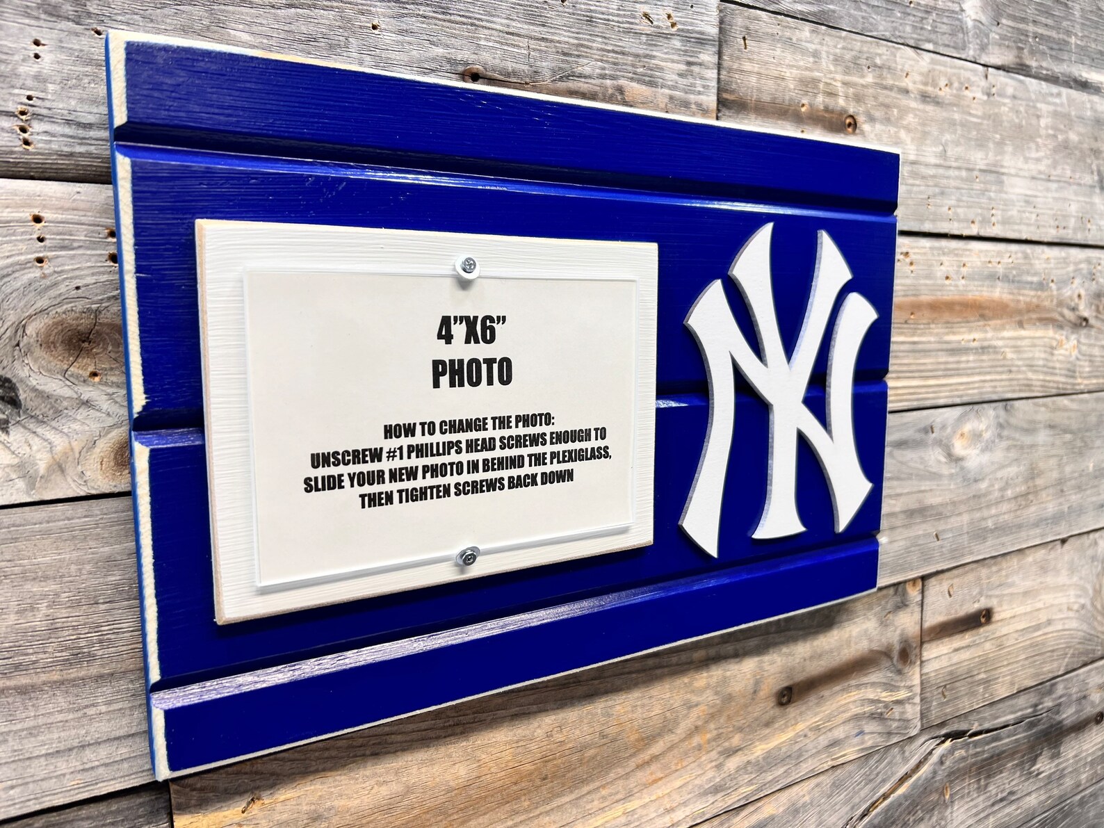New York Yankees Picture Frame Holds 4x6 Photo - Etsy