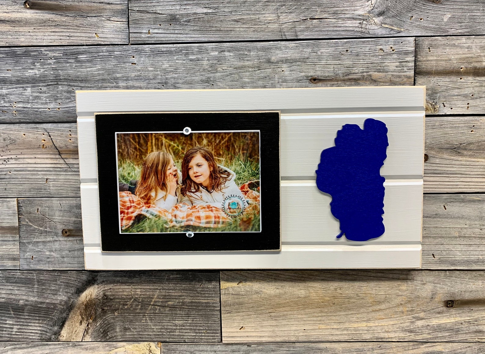 Lake Tahoe picture frame holds 5x7 photo CUSTOMIZABLE | Etsy