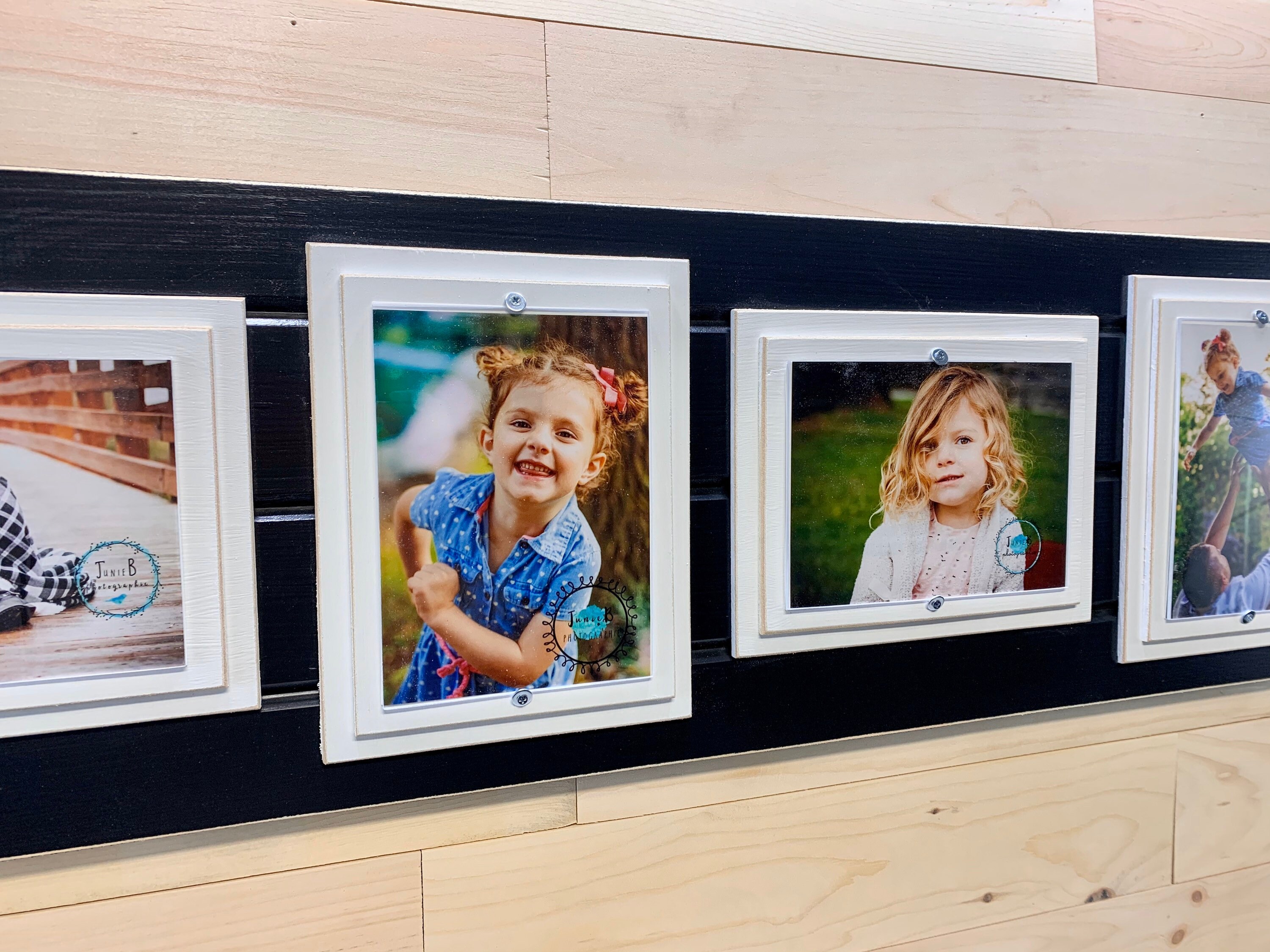 Distressed wood picture frame holds 5 5x7 collage frame double | Etsy