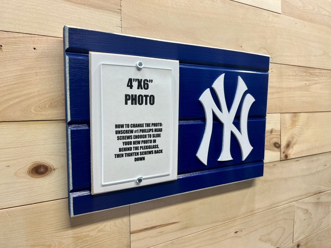 New York Yankees Picture Frame Holds 4x6 Photo - Etsy