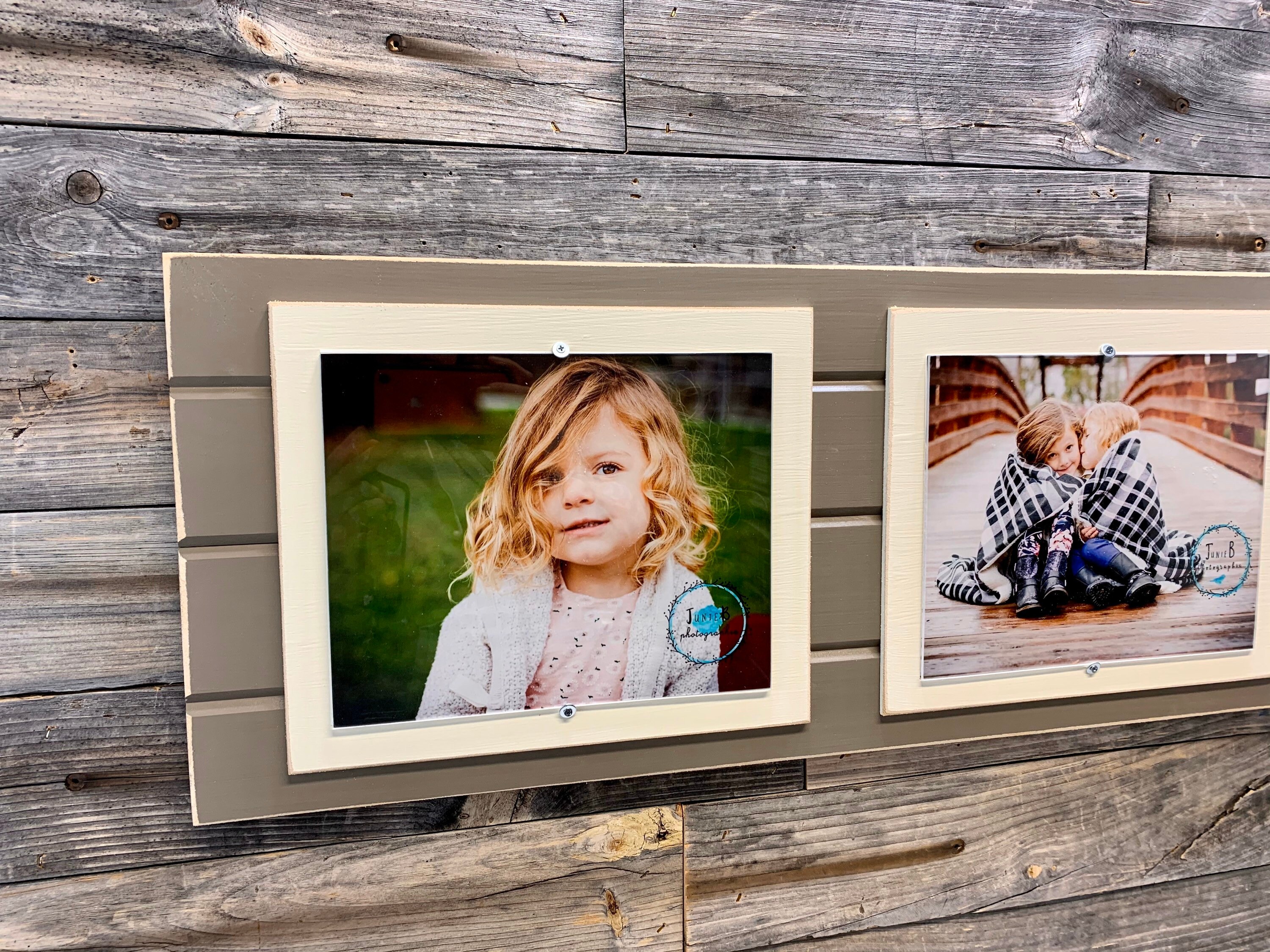 Distressed Wood Picture Frame Triple 8x10 | Etsy