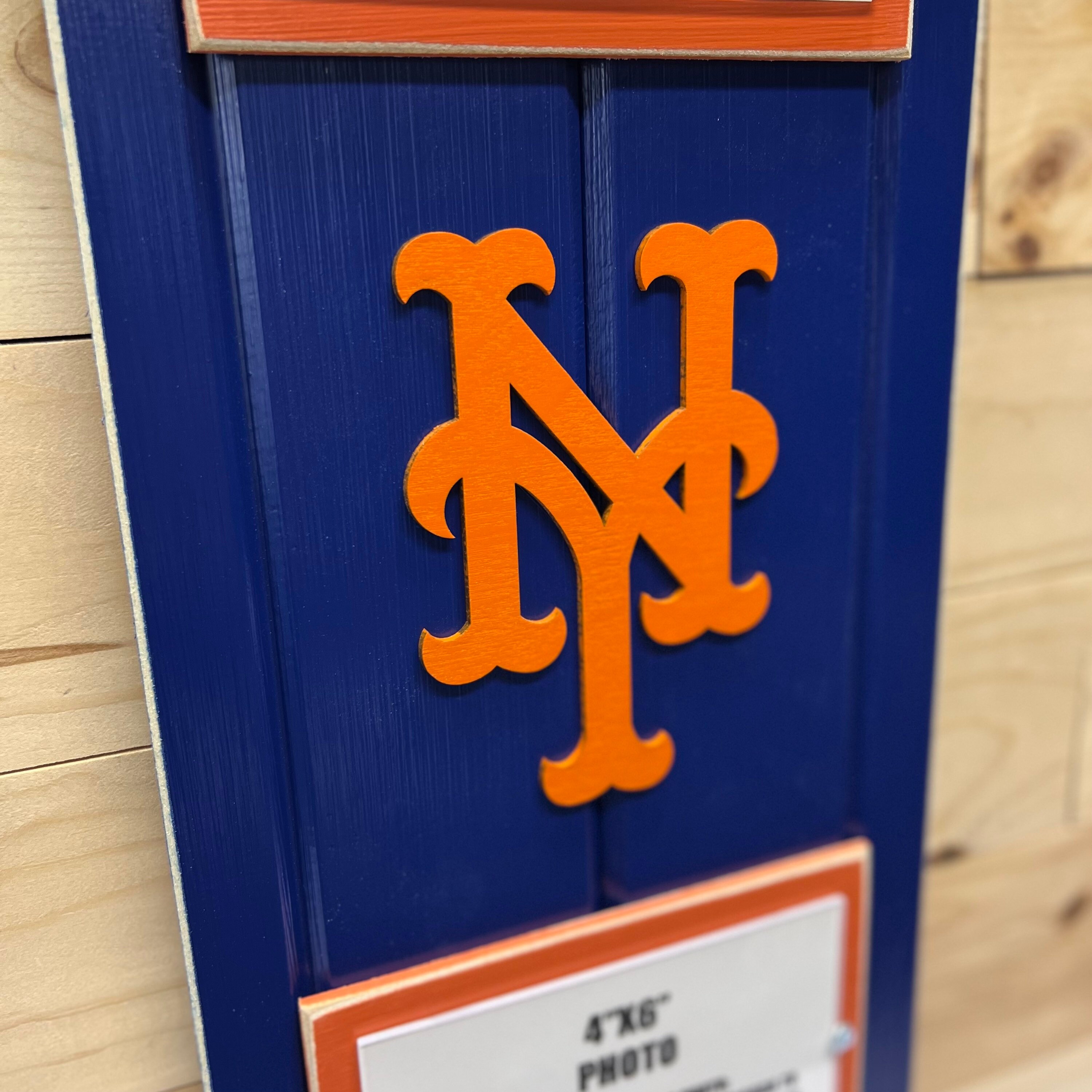 New York Mets Picture Frame Holds 4"x6" Photo, Decor - Etsy