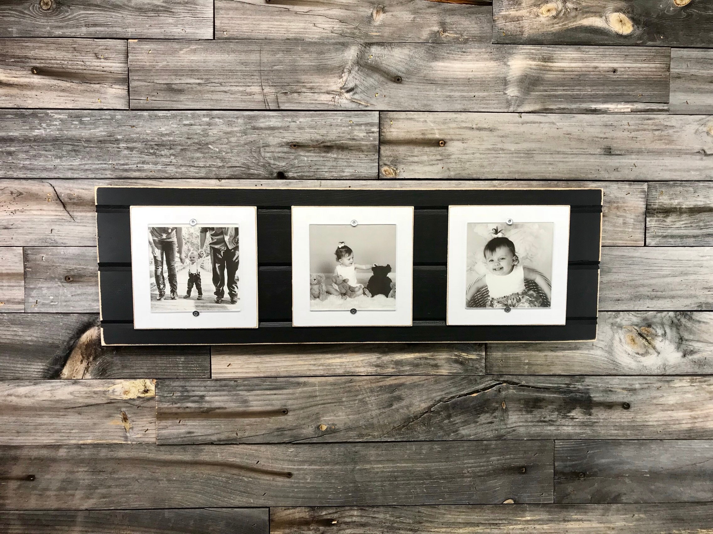 Distressed Wood Picture Frame Triple 5x5 3-5x5 | Etsy