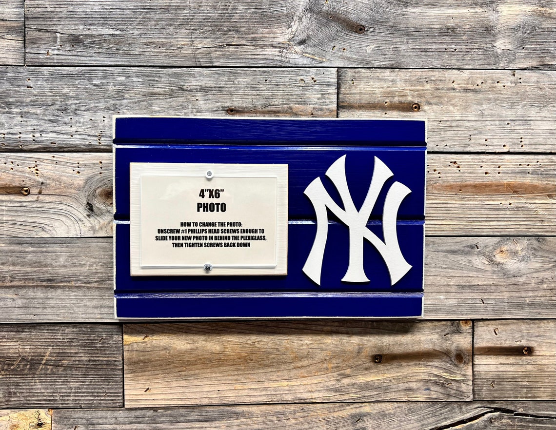 New York Yankees Picture Frame Holds 4x6 Photo - Etsy