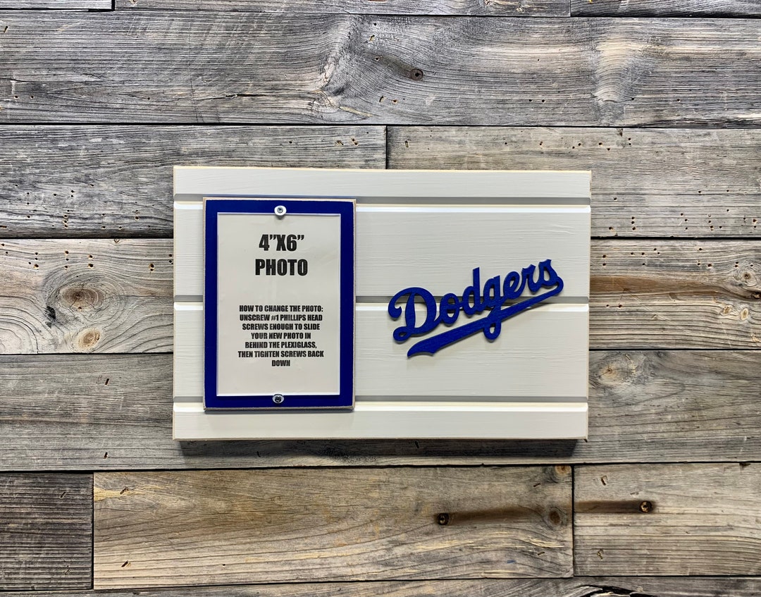 Los Angeles LA Dodgers Picture Frame Holds 4"x6" Photo, Decor - Etsy