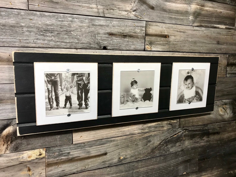 Distressed Wood Picture Frame Triple 5x5 3-5x5 | Etsy